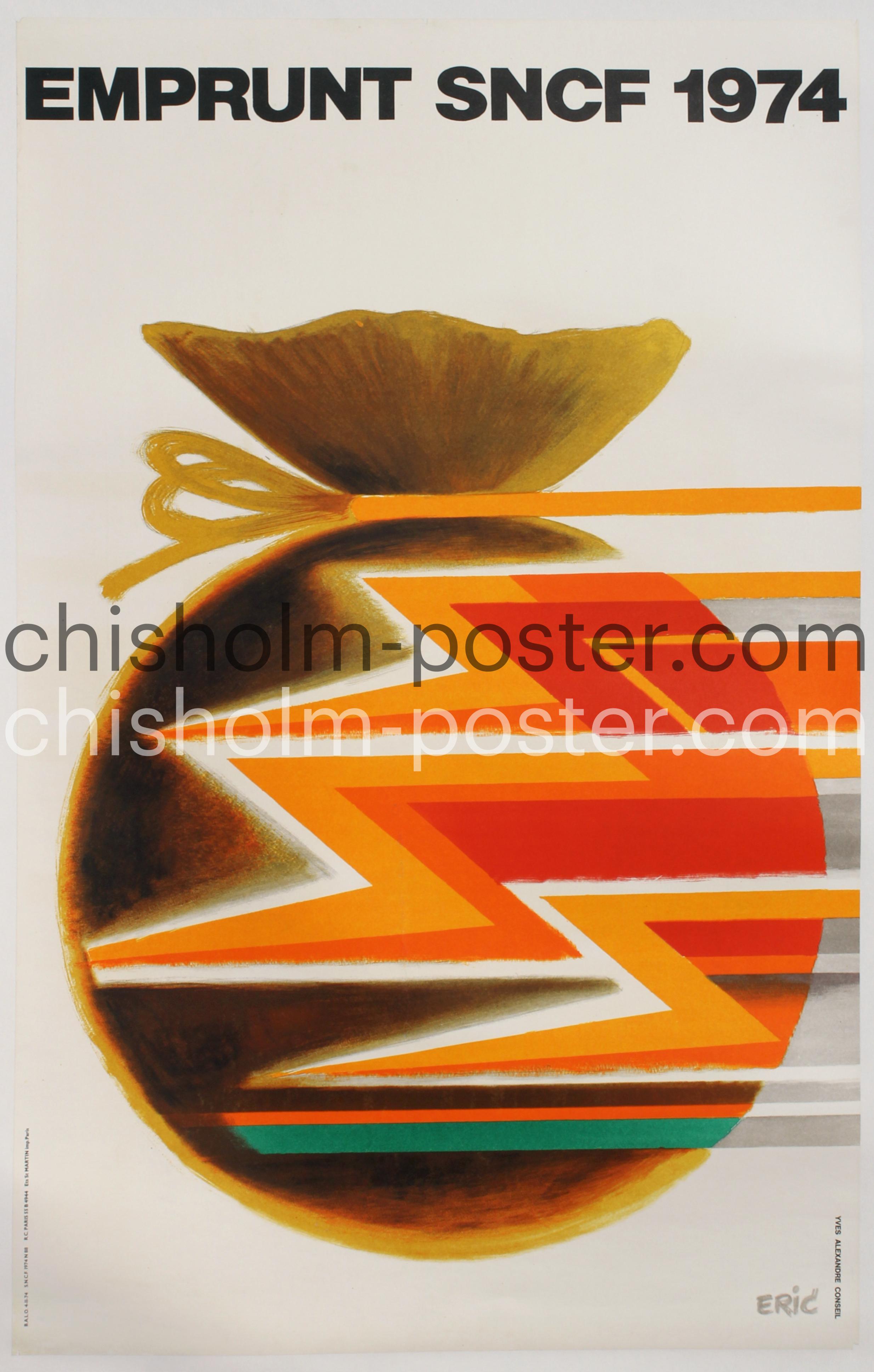 Emprunt SNCF 1974 | Original Vintage Poster | Chisholm Larsson Gallery