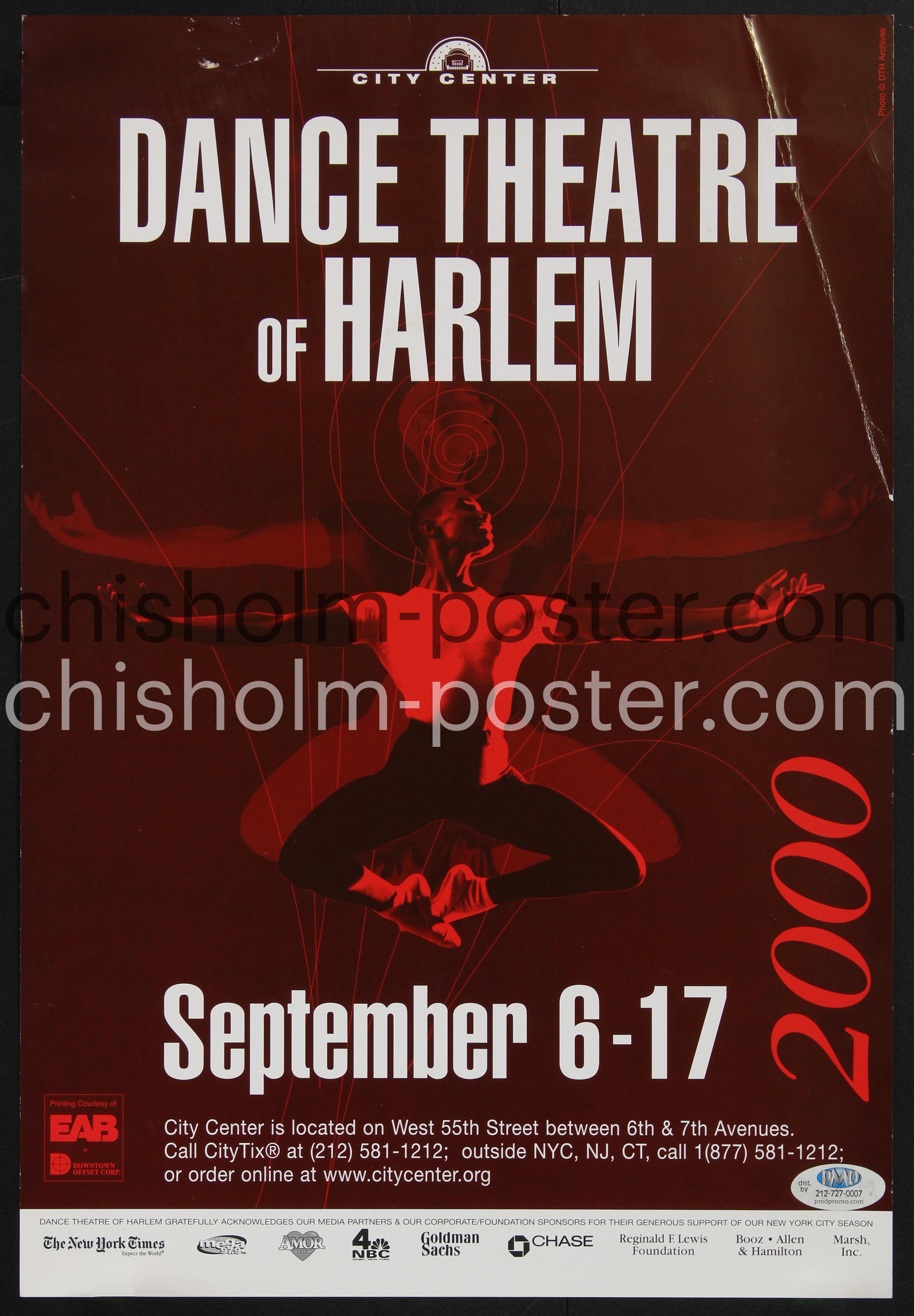 Dance Theatre of Harlem - City Center (Window Card) | Original Vintage Poster | Chisholm Larsson ...