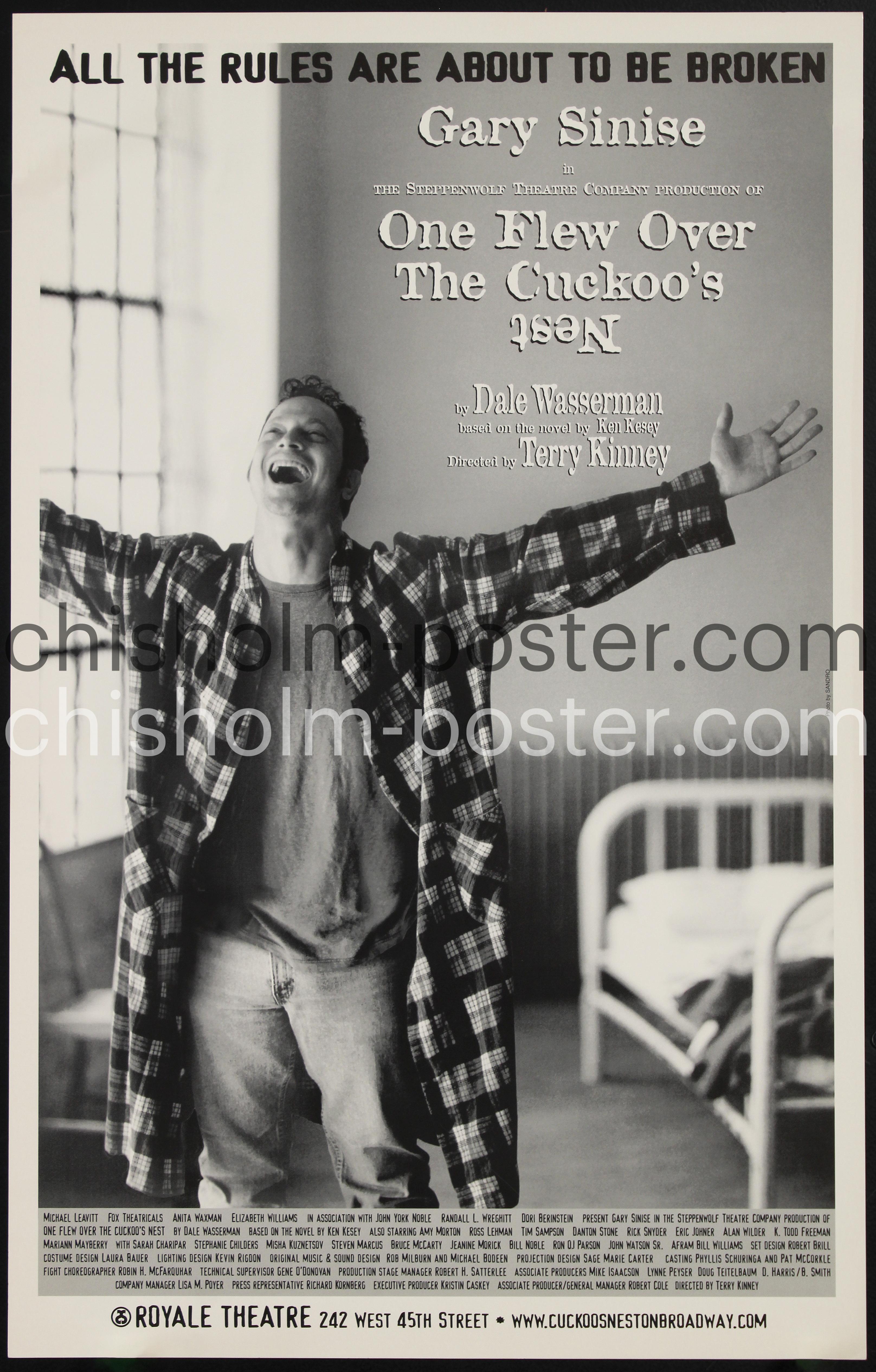 One Flew Over the Cuckoo's Nest - Royale Theatre (Window Card) | Original Vintage Poster ...