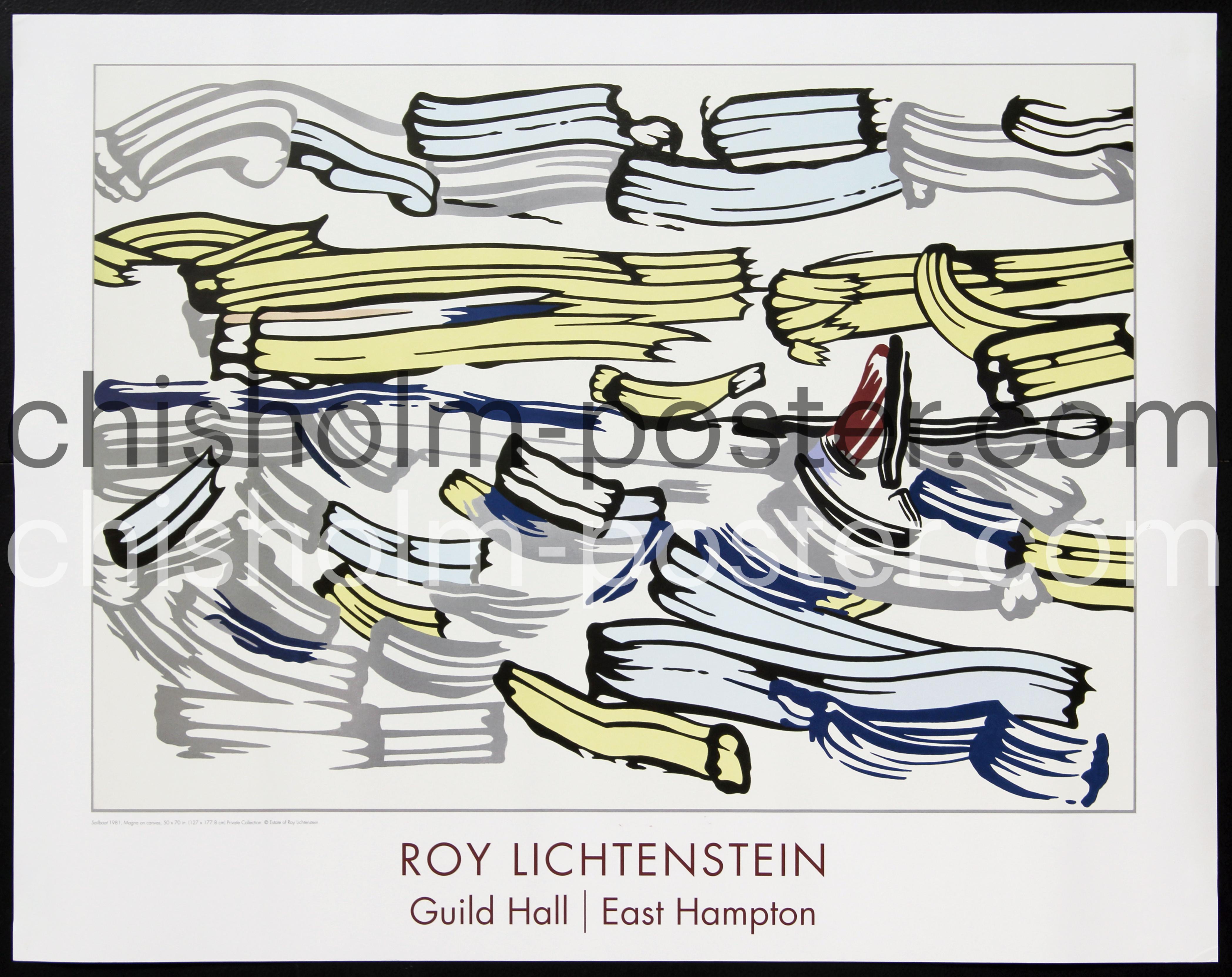 Roy Lichtenstein - Guild Hall - East Hampton | Original Vintage Poster | Chisholm Larsson Gallery