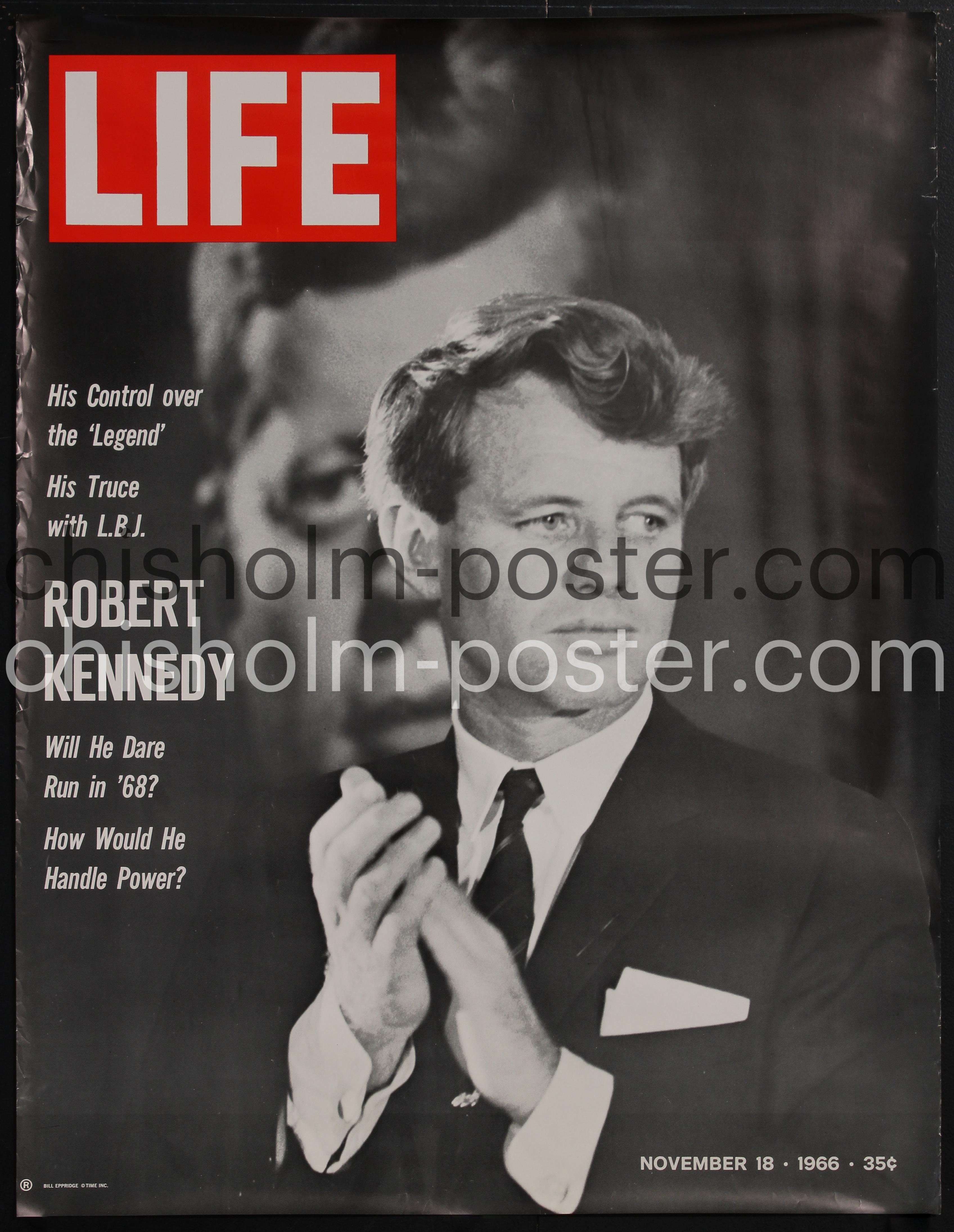Life Magazine (Robert Kennedy) | Original Vintage Poster | Chisholm ...