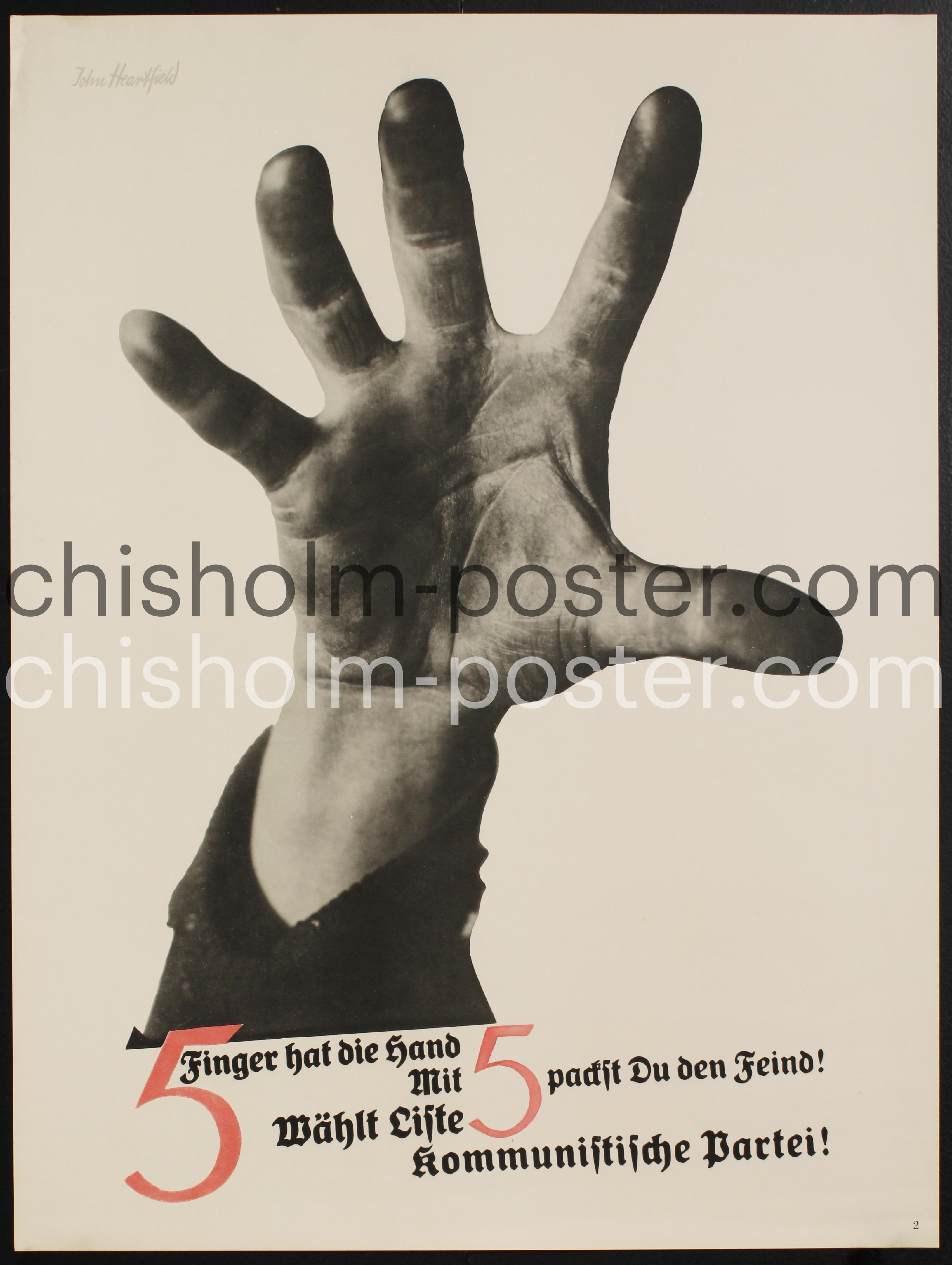 5 Finger hat die Hand. Mit 5 packst Du den Feind! Wahlt Liste 5 ...