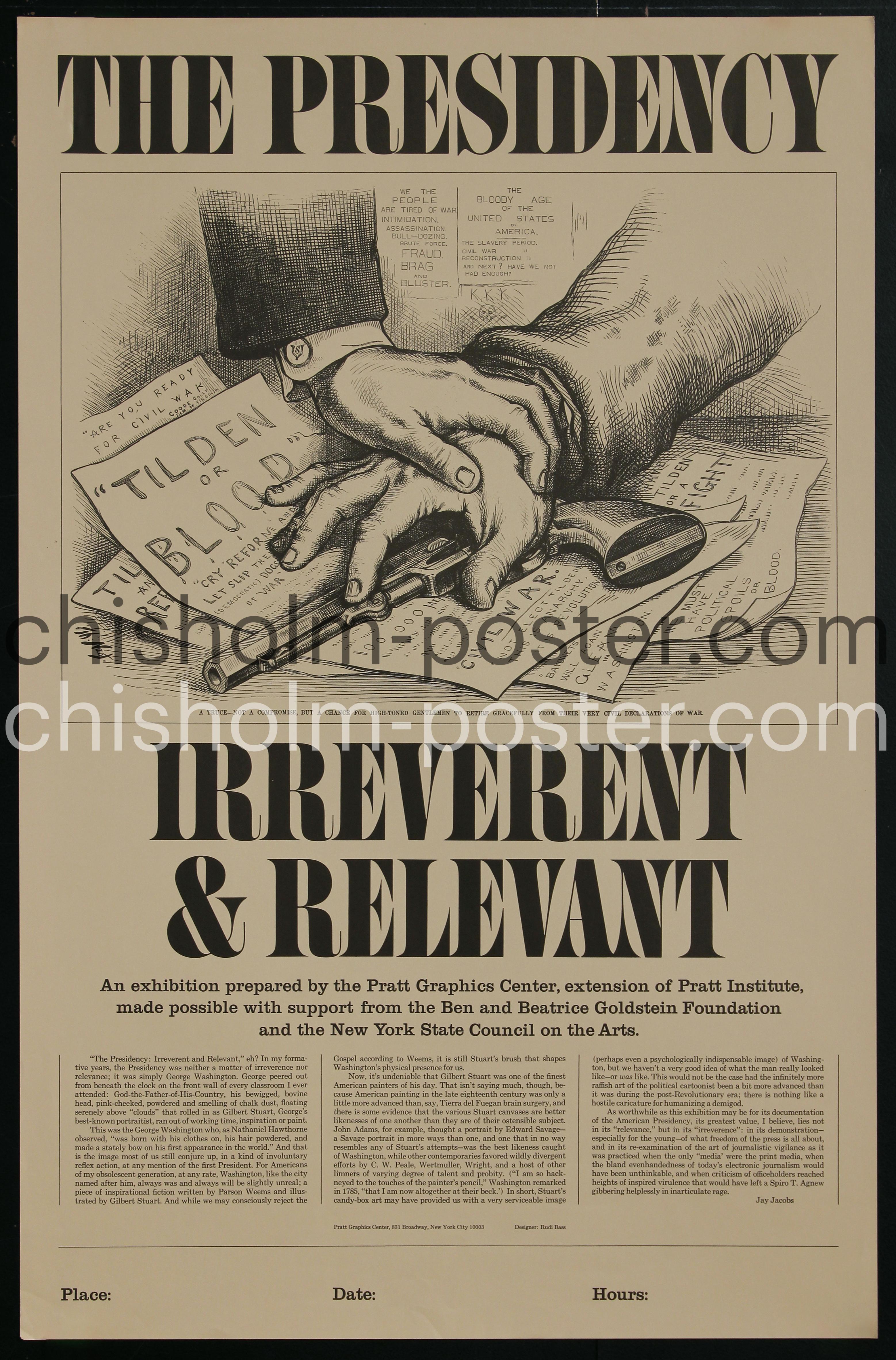 The Presidency Irreverent & Relevant | Original Vintage Poster ...