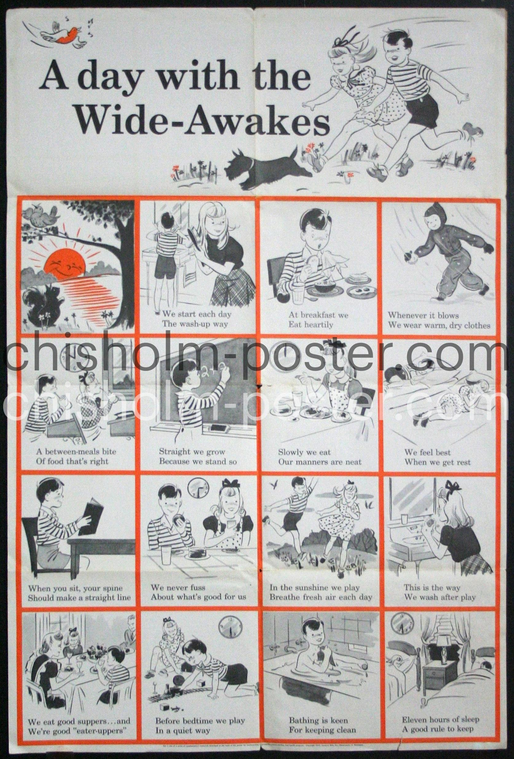 A Day with the Wide-Awakes - General Mills | Original Vintage Poster | Chisholm Larsson Gallery