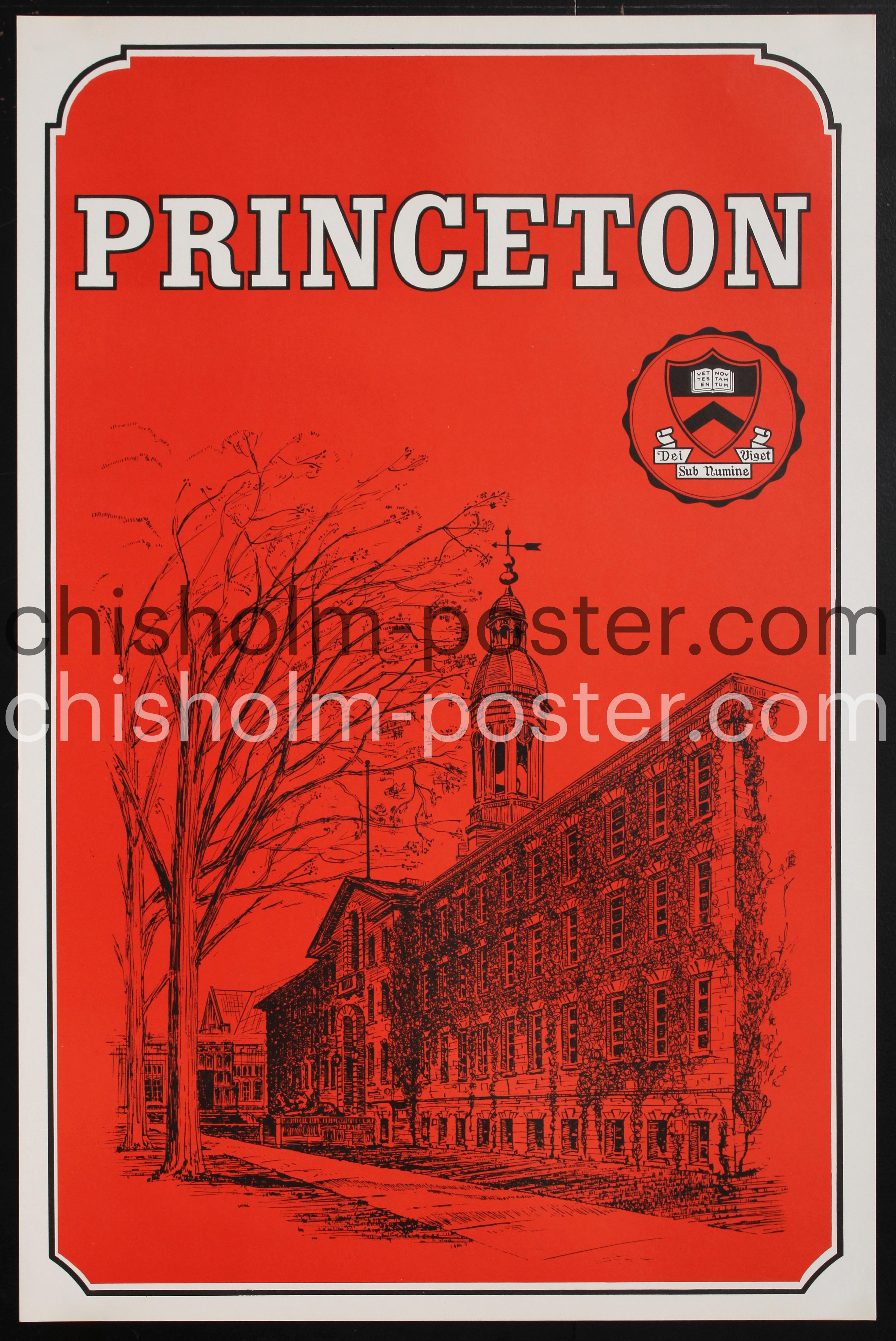 Princeton (Dei Sub Numine Viget) | Original Vintage Poster | Chisholm Larsson Gallery