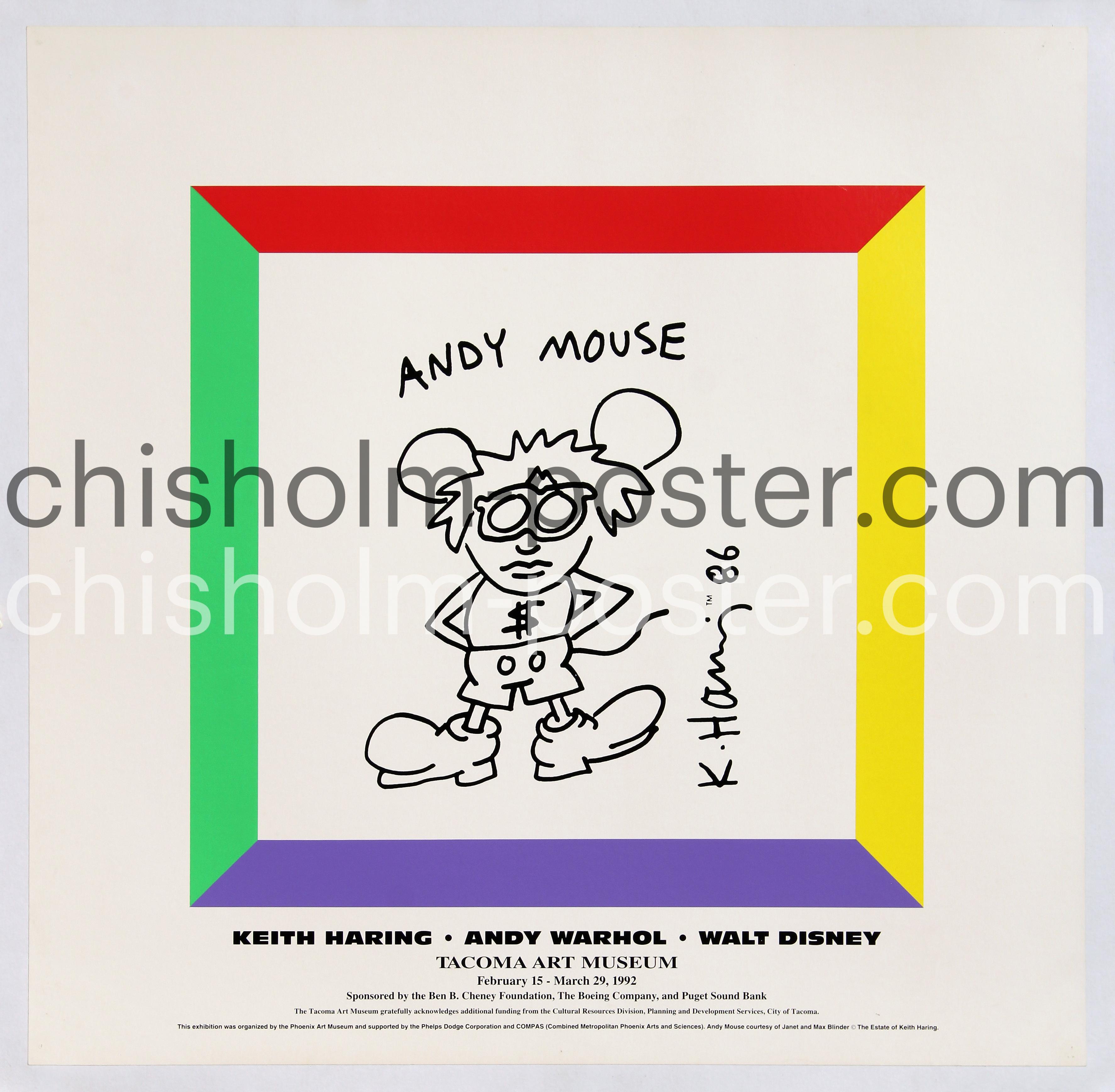 Andy Mouse (Keith Haring, Andy Warhol, Walt Disney) Tacoma Art Museum ...