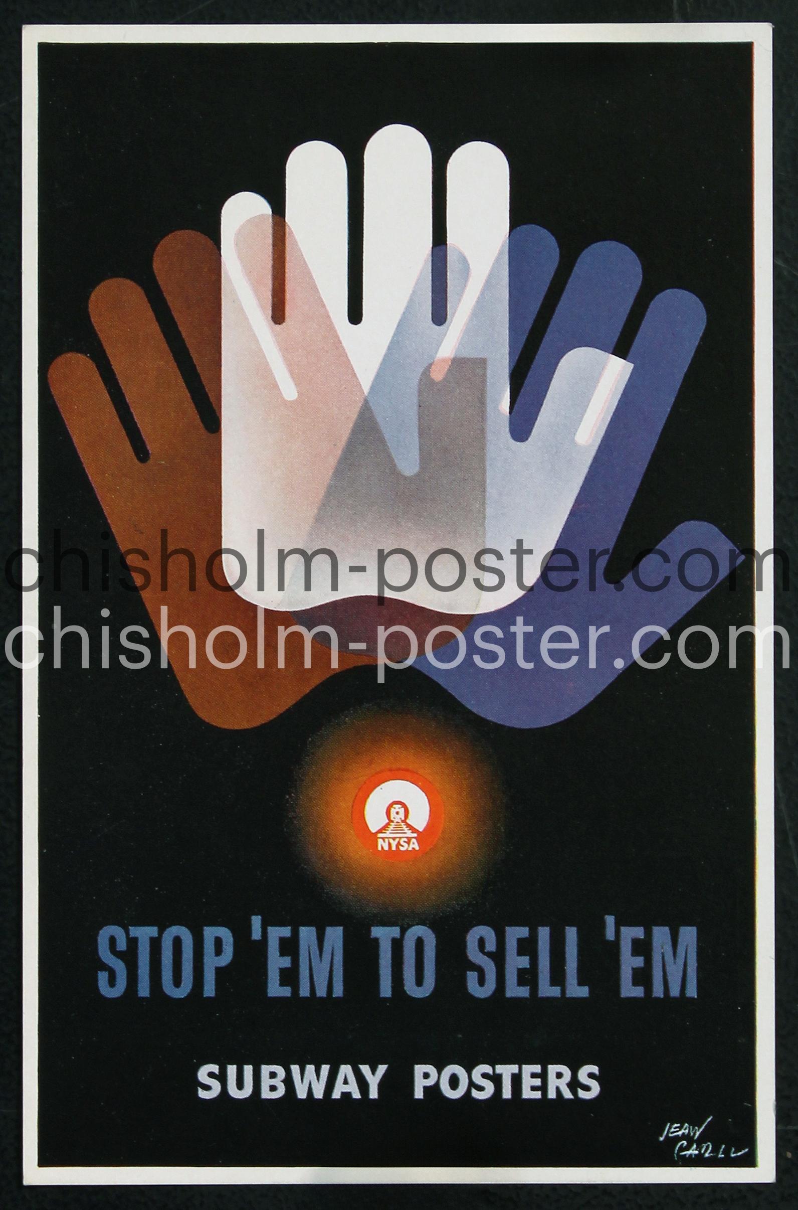 No. 4 Stop 'Em to Sell 'Em Subway Posters - Jean Carlu | Original ...