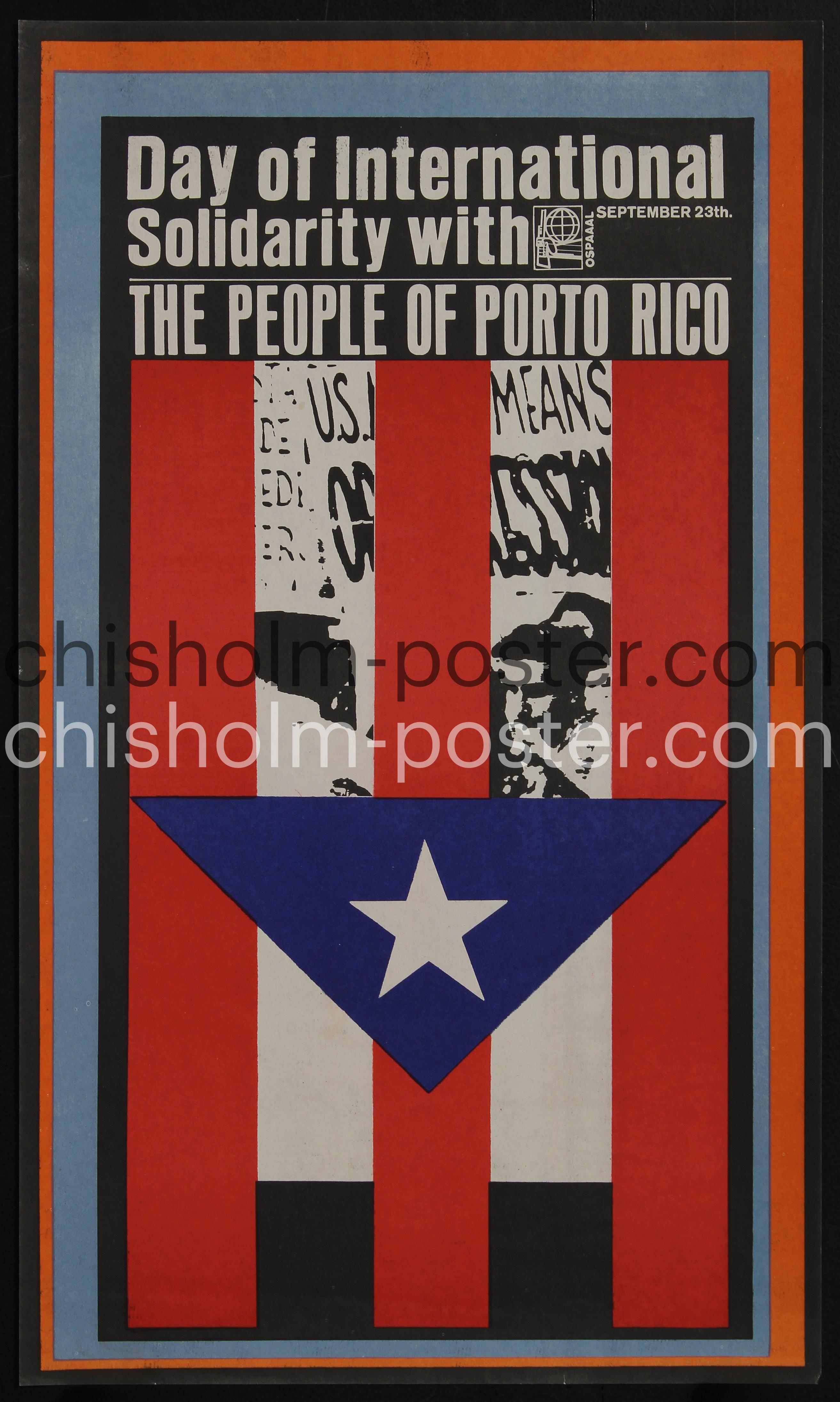 OSPAAAL - International Solidarity Day with the People of Porto Rico ...