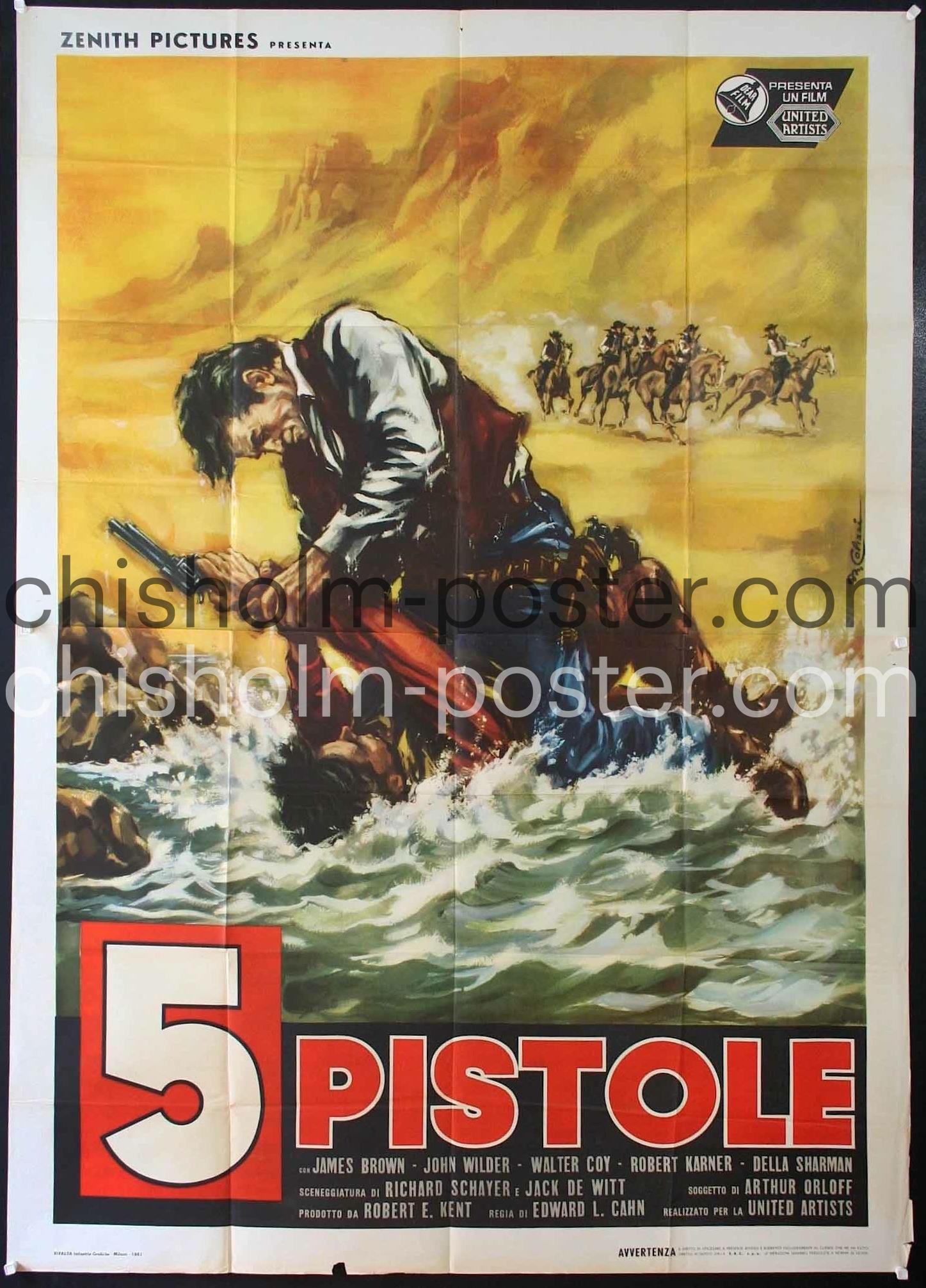 5 Pistole | Original Vintage Poster | Chisholm Larsson Gallery