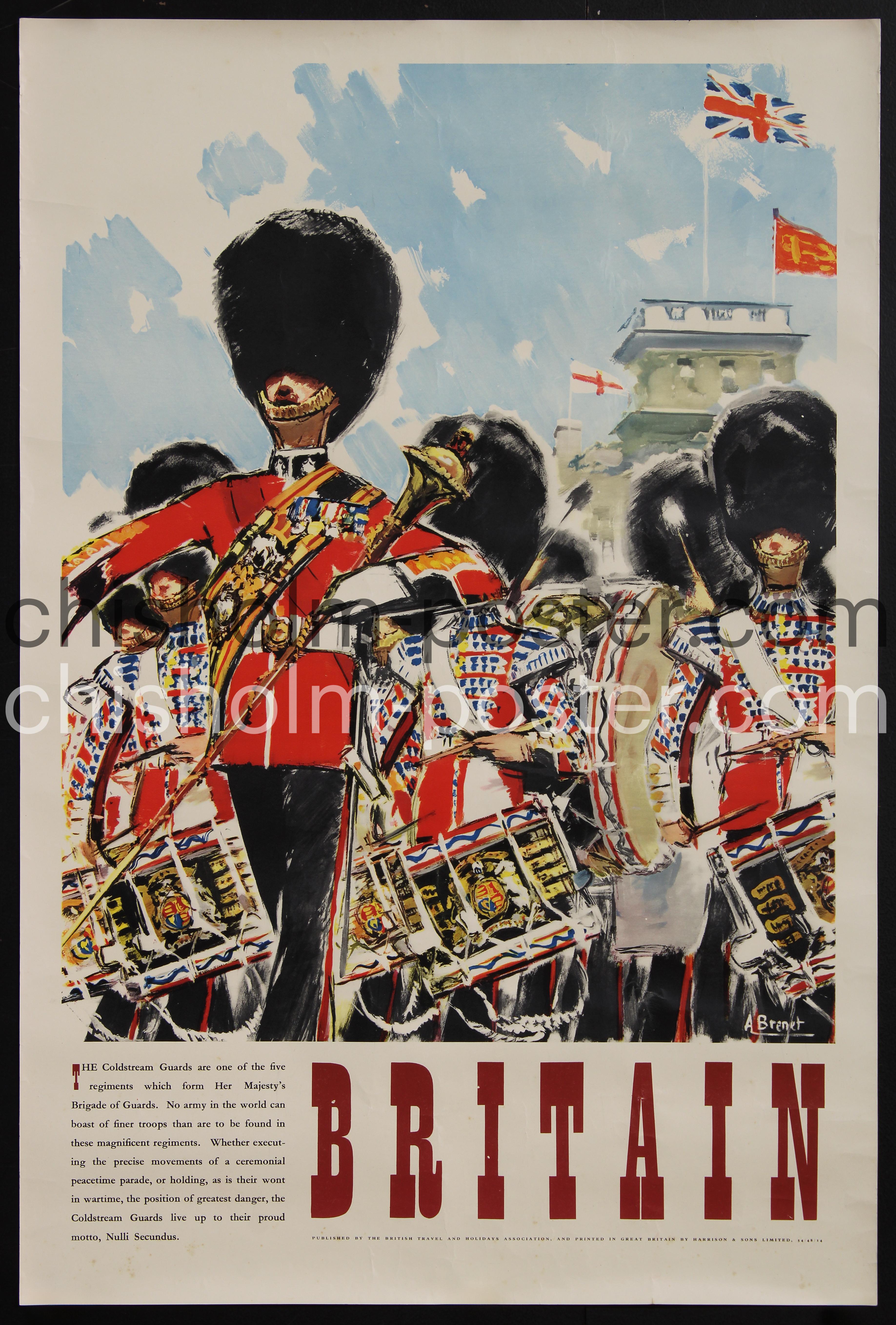 Britain - The Coldstream Guards... | Original Vintage Poster | Chisholm ...