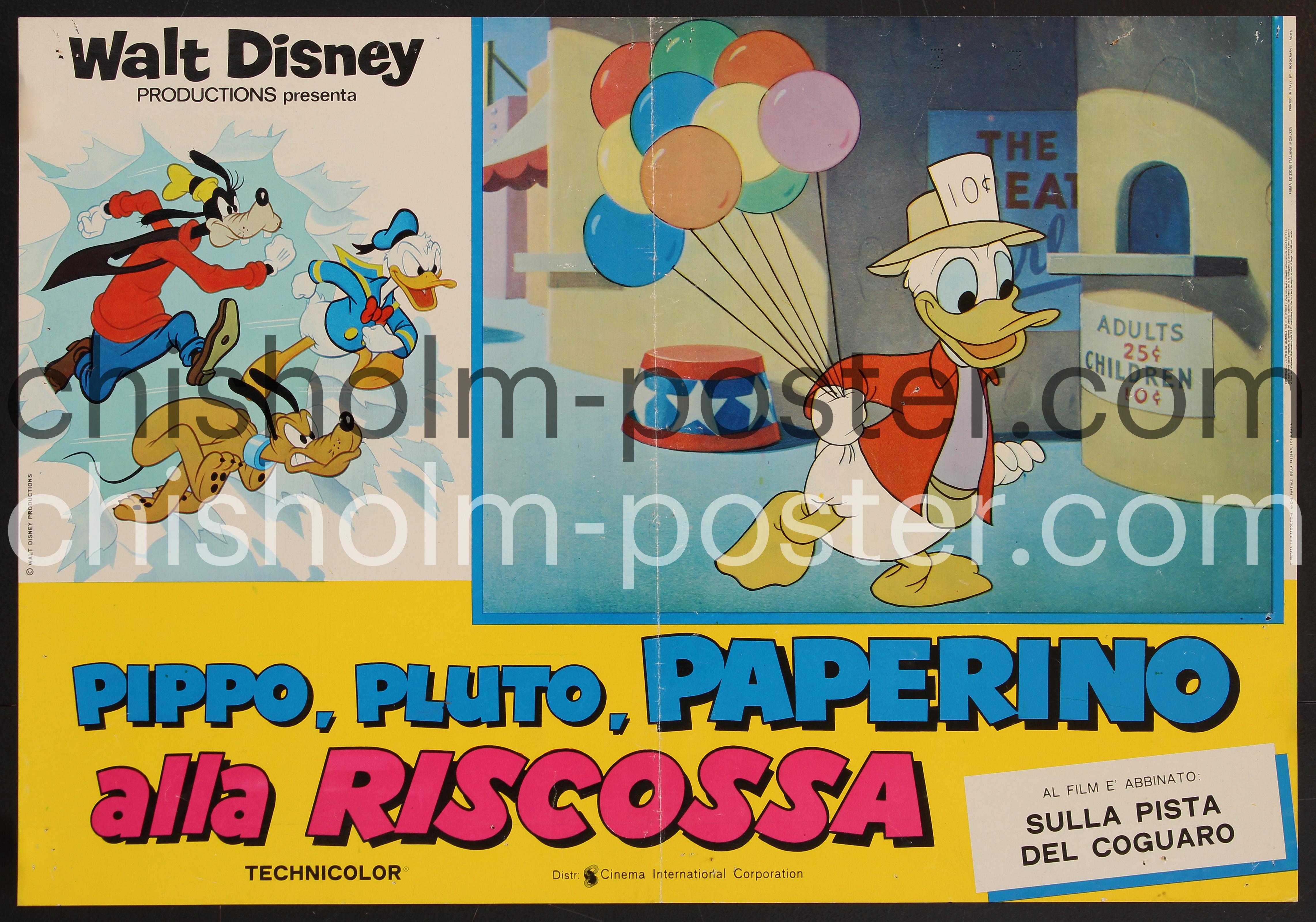 Pippo, Pluto Paperino alla Riscossa (Fotobusta) | Original Vintage Poster | Chisholm Larsson Gallery