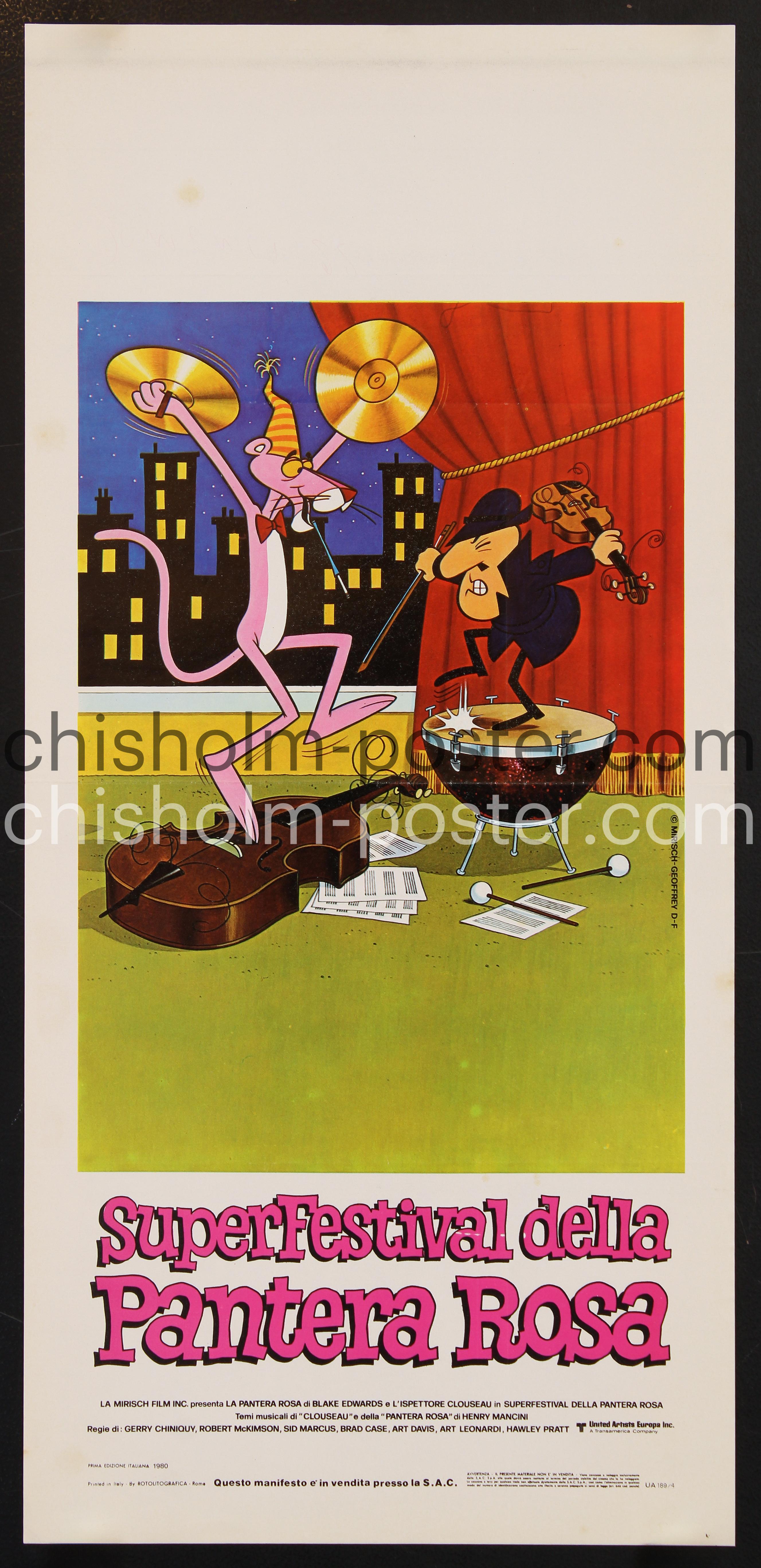 Super Festival Della Pantera Rosa | Original Vintage Poster | Chisholm ...