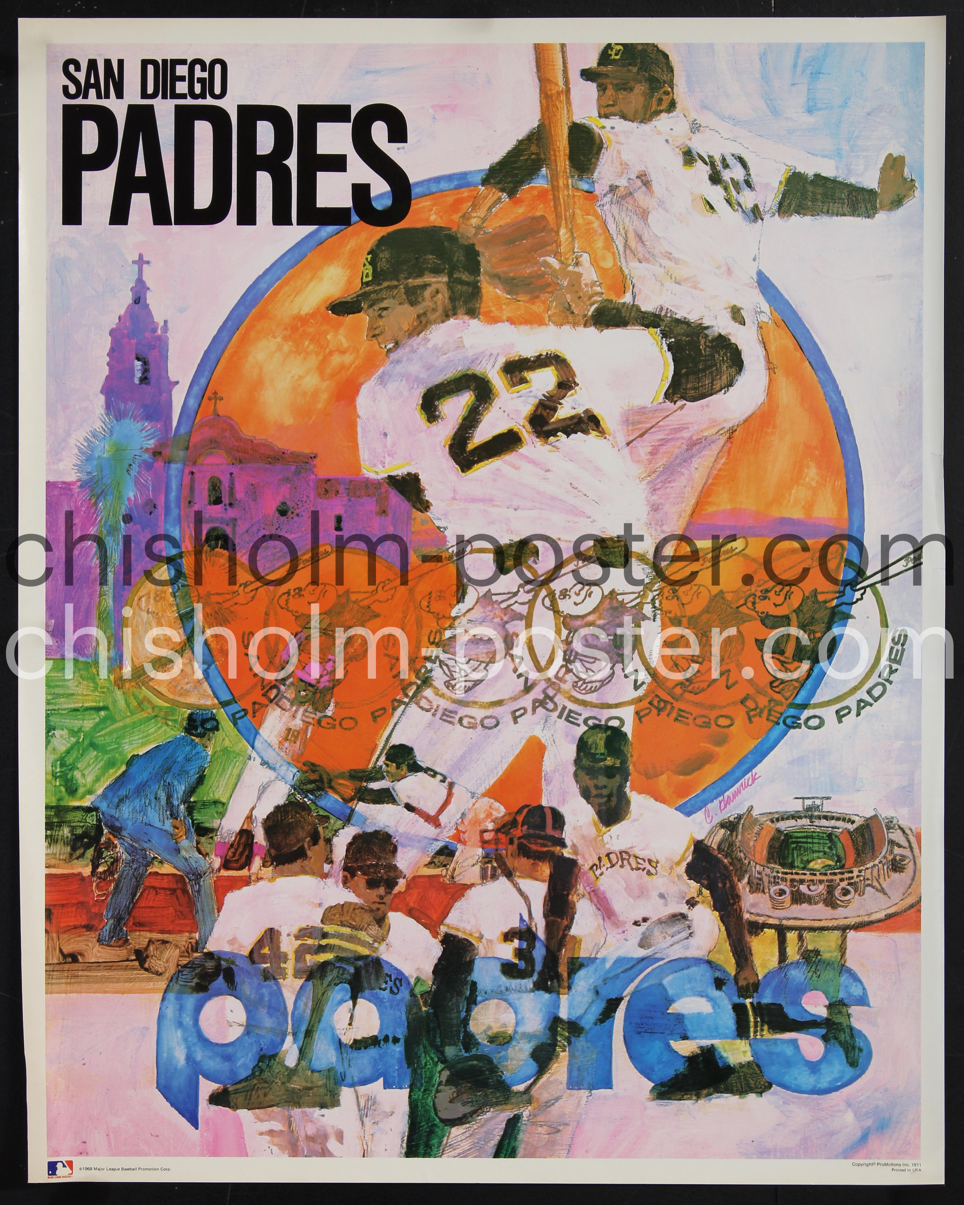 San Diego Padres | Original Vintage Poster | Chisholm Larsson Gallery