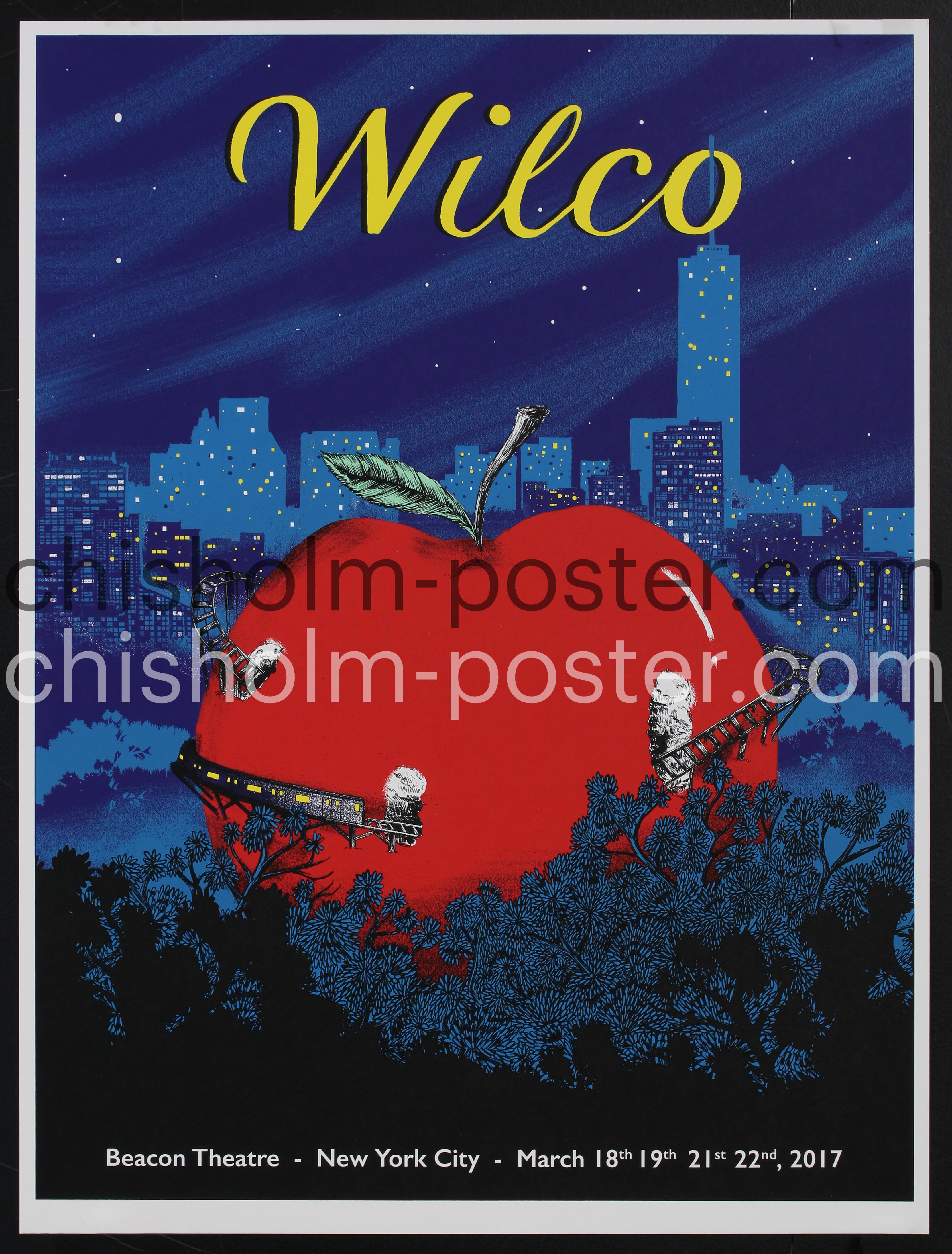 Wilco - Beacon Theatre, NYC | Original Vintage Poster | Chisholm ...