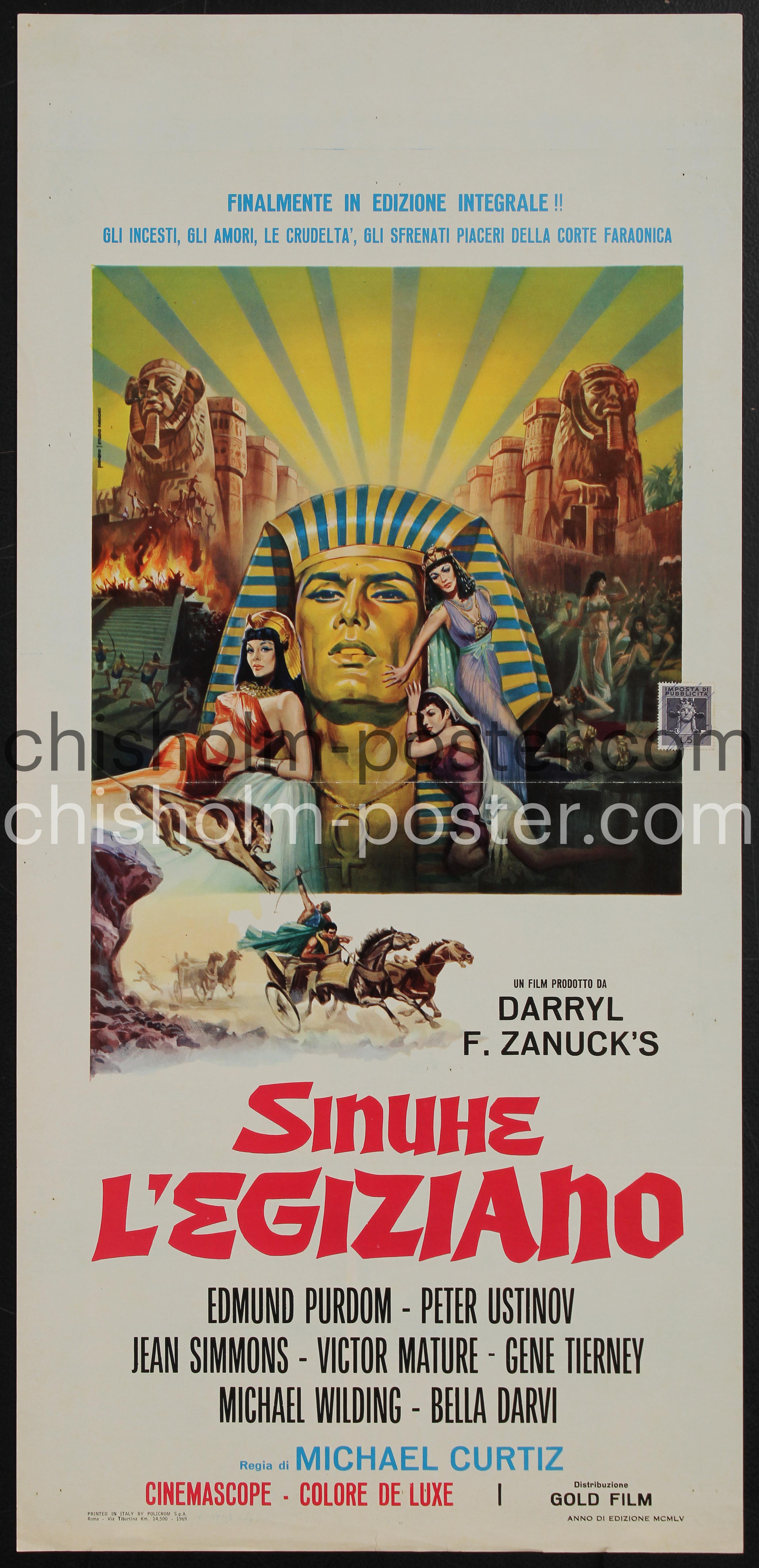 Sinuhe, l'Egiziano (Locandina) | Original Vintage Poster | Chisholm ...