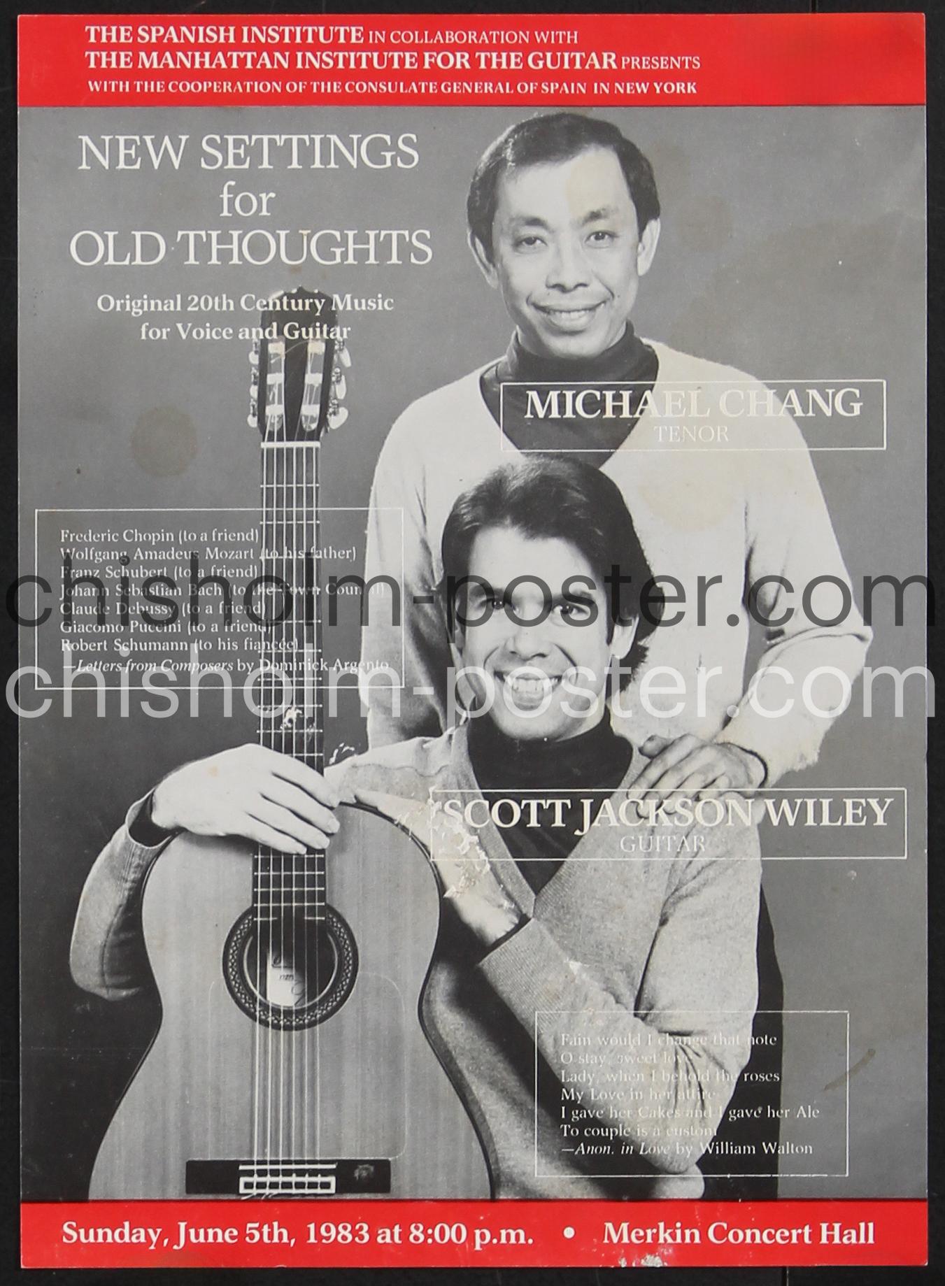 Michael Chang & Scott Jackson Wiley - New Settings for Old Thoughts ...