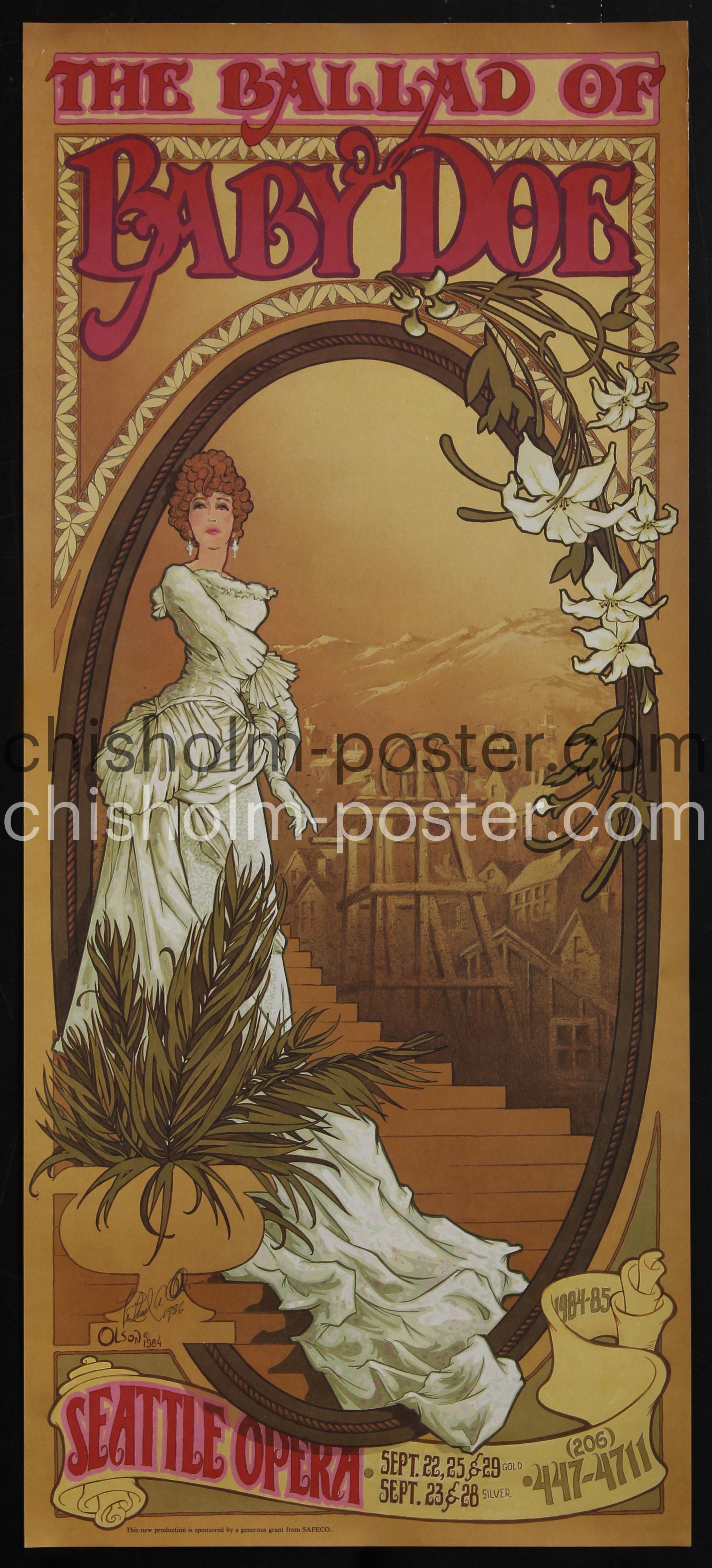 The Ballad of Baby Doe - Seattle Opera (SIGNED) | Original Vintage ...