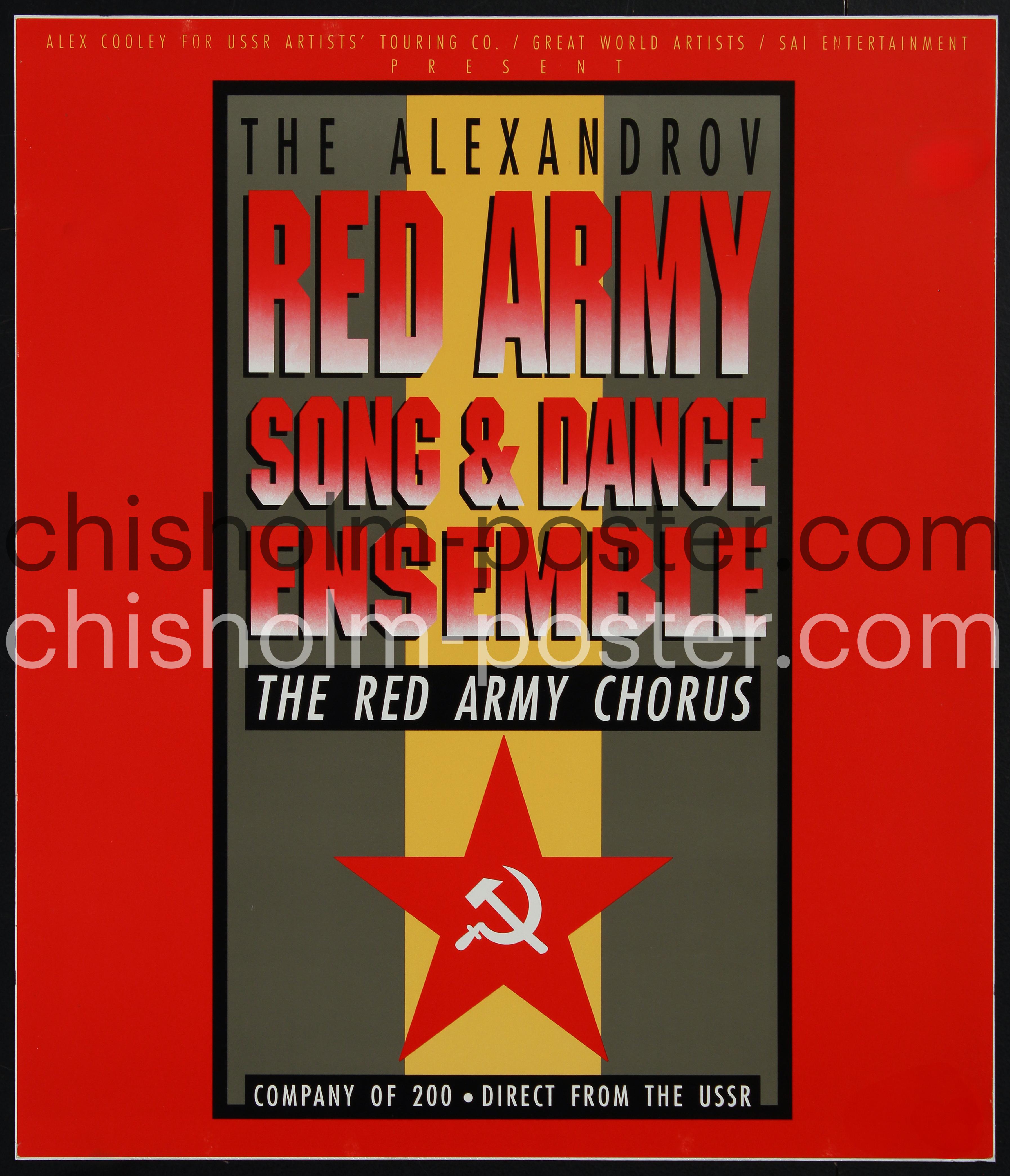The Alexandrov Red Army Song and Dance Ensemble | Original Vintage ...