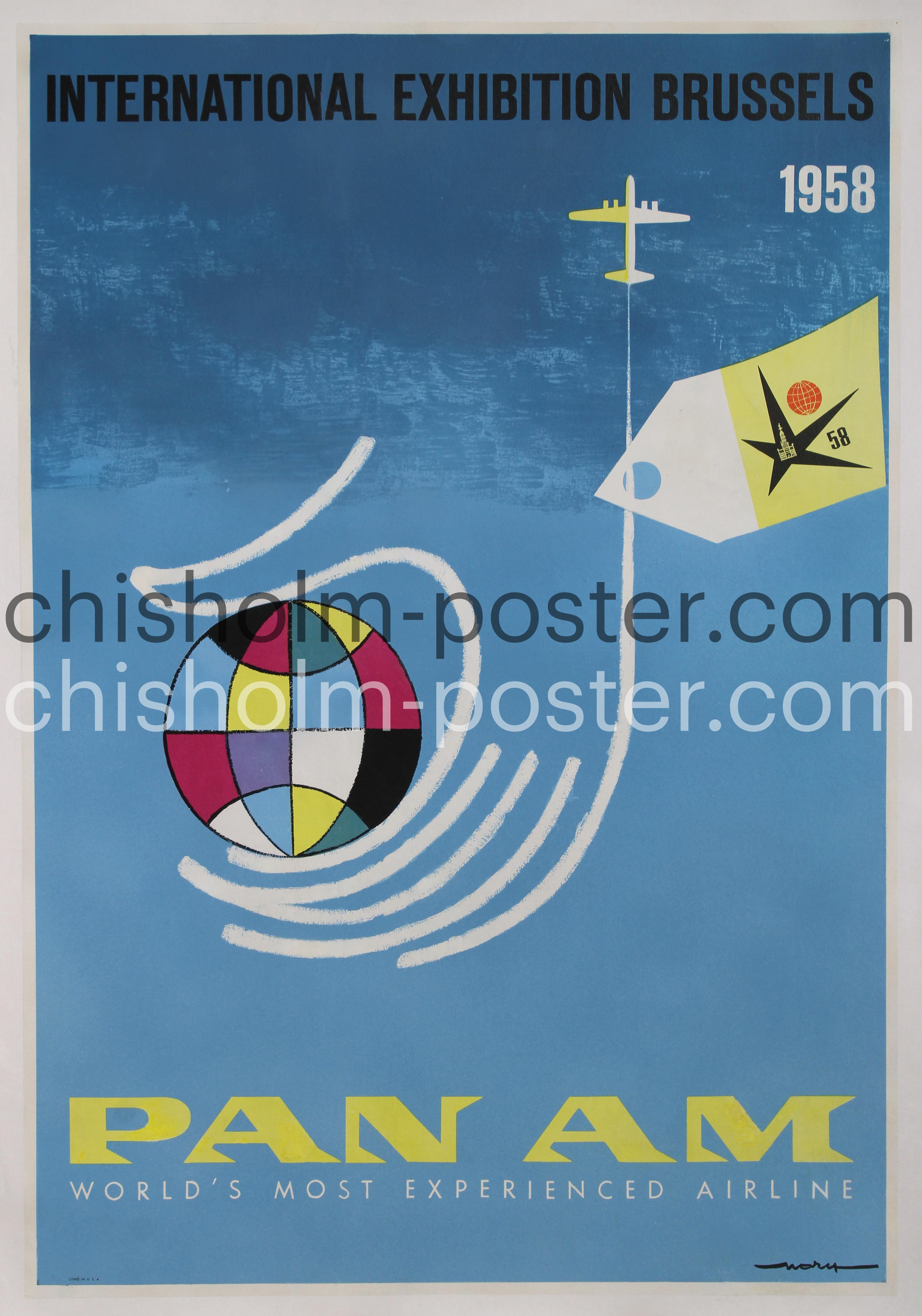 Pan Am - International Exhibition Brussels 1958 | Original Vintage ...