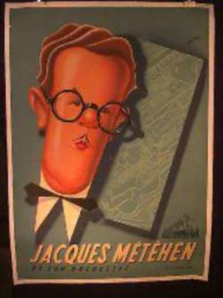 Jacques Metehen et Son Orchestre | Original Vintage Poster | Chisholm ...