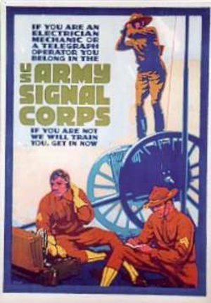 U.S. Army Signal Corps | Original Vintage Poster | Chisholm Larsson Gallery