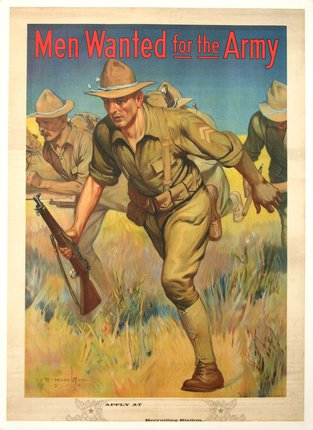 Men Wanted For The Army (3) | Original Vintage Poster | Chisholm ...