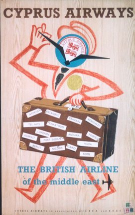 Cyprus Airways | Original Vintage Poster | Chisholm Larsson Gallery