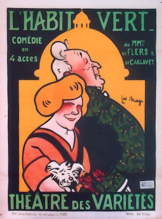 Habit Vert, Theatre des Varietes | Original Vintage Poster | Chisholm ...