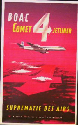 BOAC, Comet 4 Jetliner | Original Vintage Poster | Chisholm Larsson Gallery