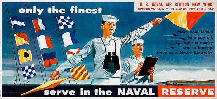 U.S. Navy, Only the Finest, Signal Man | Original Vintage Poster ...