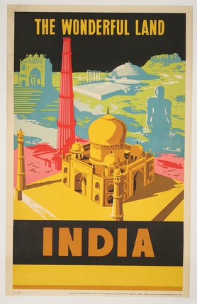 The Wonderful Land - India | Original Vintage Poster | Chisholm Larsson ...
