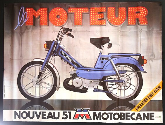 La Moteur - Nouveau 51 Motobecane | Original Vintage Poster | Chisholm ...