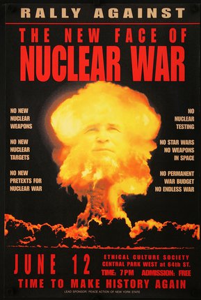 Rally Against the New Face of Nuclear War | Original Vintage Poster ...