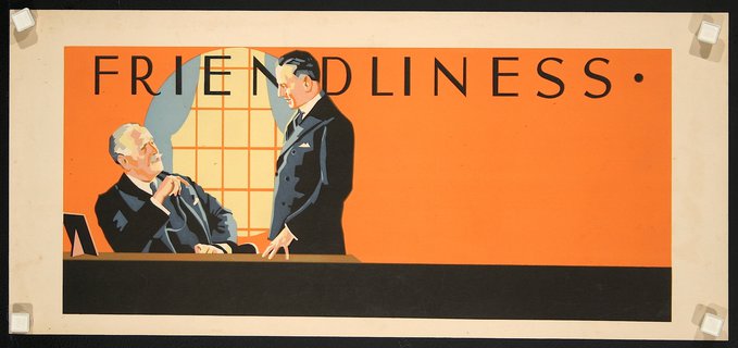 Train Advertisement - Friendliness | Original Vintage Poster | Chisholm ...