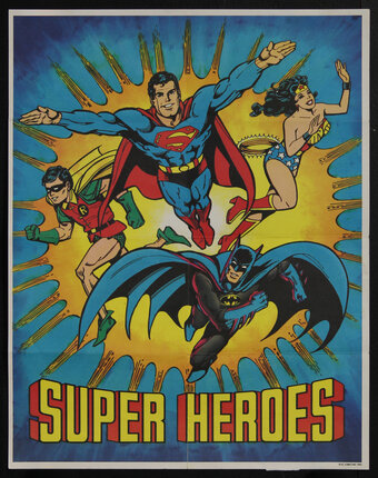 Vintage Superhero Poster