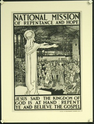 National Mission of Repentance and Hope | Original Vintage Poster ...