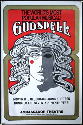 Godspell - Ambassador Theatre | Original Vintage Poster | Chisholm ...