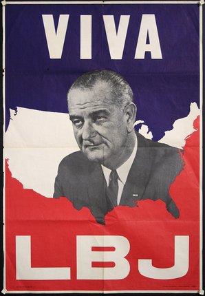 Viva LBJ - Lyndon B. Johnson | Original Vintage Poster | Chisholm ...