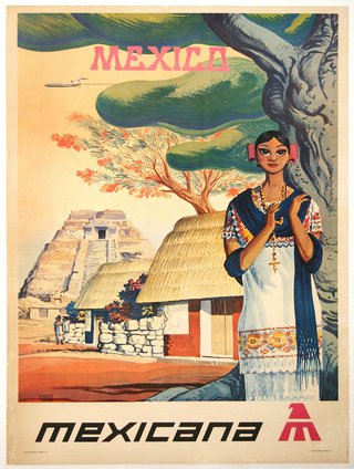 Mexico- Mexicana | Original Vintage Poster | Chisholm Larsson Gallery