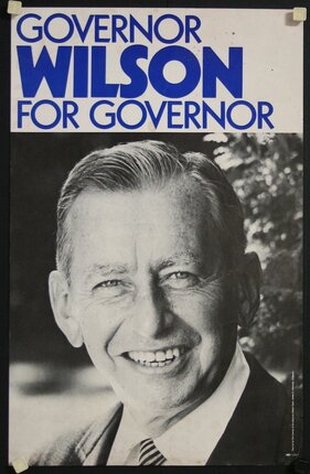 Governor Wilson for Governor | Original Vintage Poster | Chisholm ...