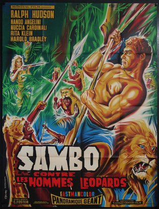 Sambo contre les Hommes Leopards | Original Vintage Poster | Chisholm ...