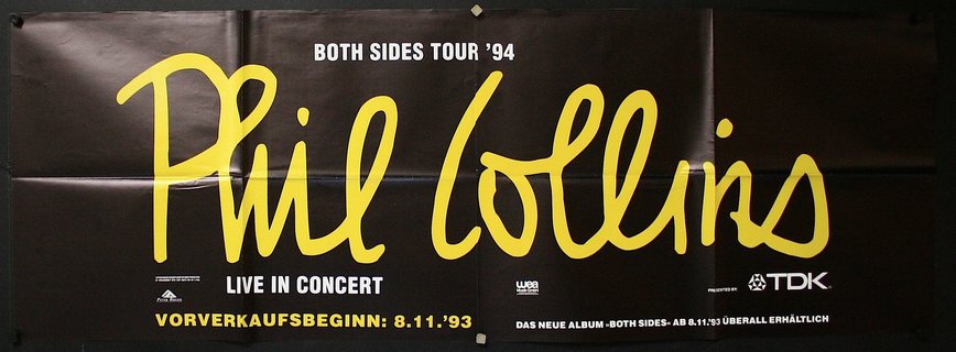 Phil Collins | Original Vintage Poster | Chisholm Larsson Gallery