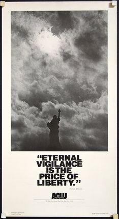 Eternal Vigilance is the Price of Liberty, ACLU | Original Vintage ...