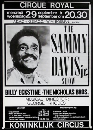 The Sammy Davis Jr. Show - Cirque Royal | Original Vintage Poster ...