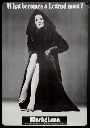Blackglama - What Becomes a Legend most? - Marlene Dietrich (2) | Original Vintage Poster ...