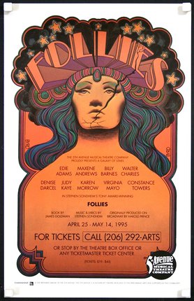 Follies - 5th Ave Musical Theater Company (Window Card) | Original ...