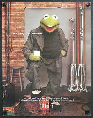 Kermit The Frog Drinking Milk