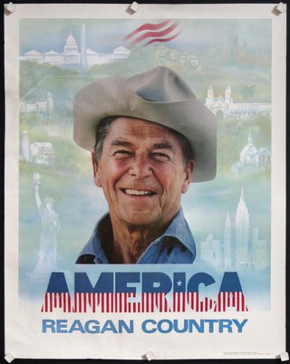 America - Reagan Country | Original Vintage Poster | Chisholm Larsson ...