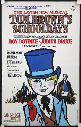 Tom Brown's Schooldays - Cambridge Theatre - Window Card | Original ...