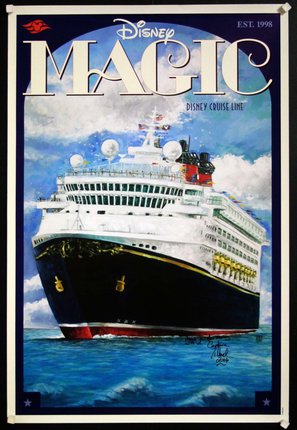 Disney Magic - Disney Cruise Line | Original Vintage Poster | Chisholm ...